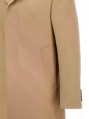 Thom Browne Mac Bal Collar Overcoat - Neutrals