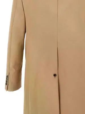 Thom Browne Mac Bal Collar Overcoat - Neutrals