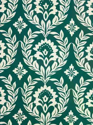 La DoubleJ Leaf-print Cotton Runner