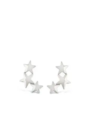 DINNY HALL Bijou Star Trio Stud Earrings - Silver