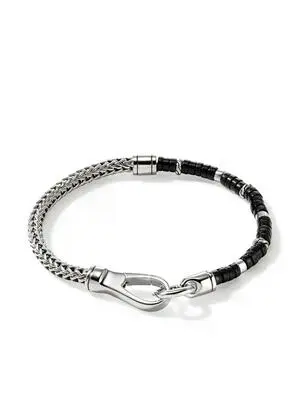 John Hardy Sterling Black Onyx Heishi Bracelet - Silver