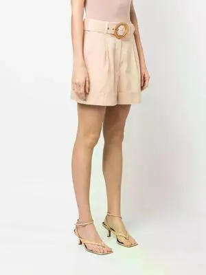 Zimmermann Dancer Belted Tailored Shorts