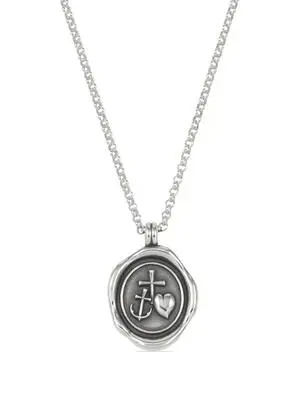 DOWER & HALL Hope Medallion Sterling Necklace - Silver