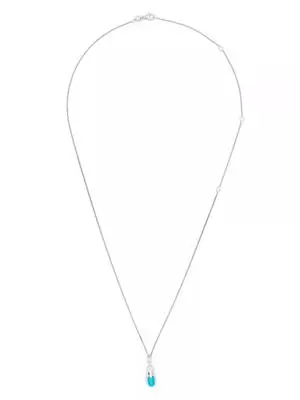 TRUE ROCKS Pill Pendant Necklace - Silver