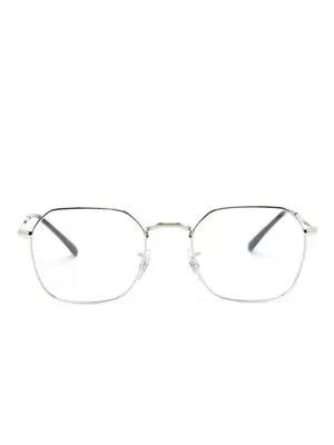 Ray-ban Geometric Frame Glasses - Silver