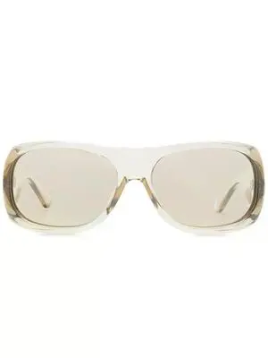 COURREGES Holy Round-frame Sunglasses - Neutrals