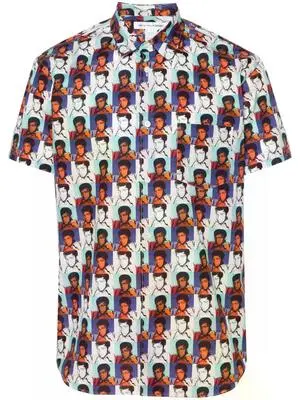 Comme Des Garçons Portrait-print Shirt