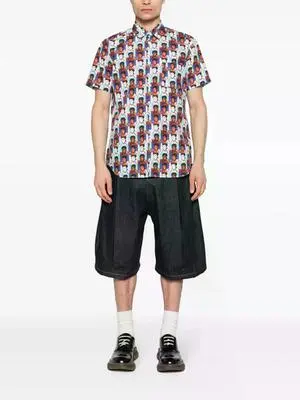 Comme Des Garçons Portrait-print Shirt