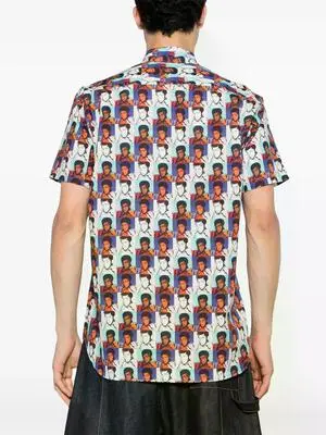 Comme Des Garçons Portrait-print Shirt