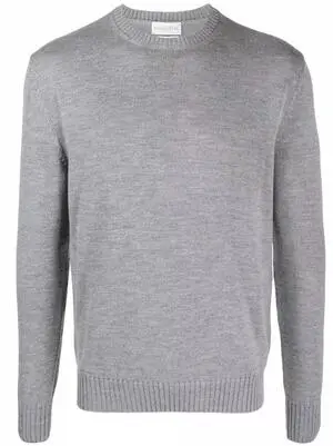 BALLANTYNE Ribbed-knit Wool Jumper - Grey