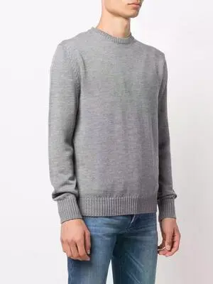 BALLANTYNE Ribbed-knit Wool Jumper - Grey