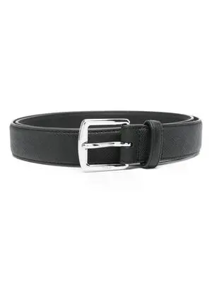 Polo Ralph Lauren Saffiano Leather Belt - Black