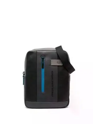 PIQUADRO Calf-leather Messenger Bag - Black