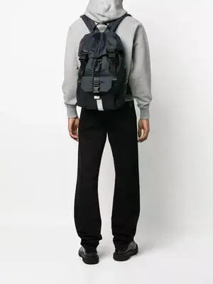 A.p.c. Logo-patch Treck Backpack - Blue