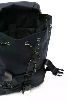 A.p.c. Logo-patch Treck Backpack - Blue