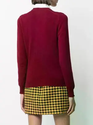 Play Comme Des Garcon Heart Motif Cardigan - Red