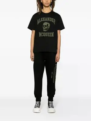 Alexander McQueen Logo-print Cotton T-shirt - Black