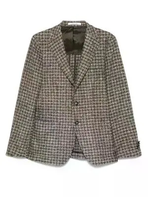 Tagliatore Check-print Blazer - Brown