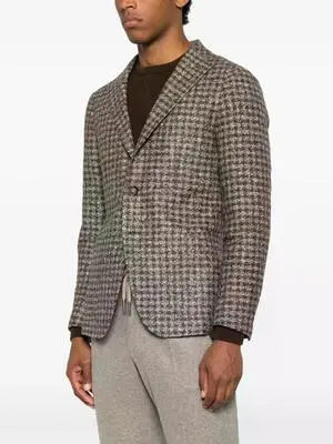 Tagliatore Check-print Blazer - Brown
