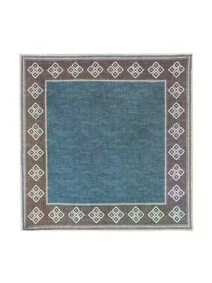Brunello Cucinelli Silk Mix-print Scarf - Blue