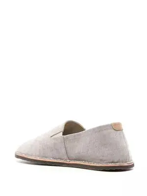 Brunello Cucinelli Mélange-effect Almond Toe Espadrilles