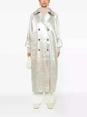 Brunello Cucinelli Metallic-finish Trench Coat