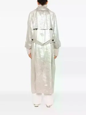 Brunello Cucinelli Metallic-finish Trench Coat