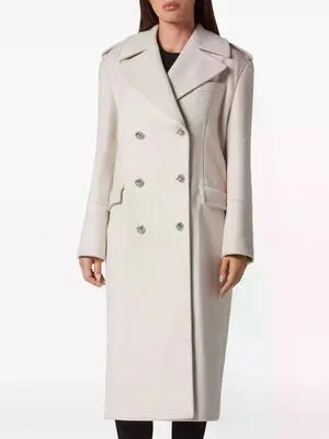 Philipp Plein Skull Crystal-embellished Double-breasted Coat