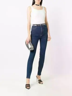 Philipp Plein Logo-embellished Skinny-leg Jeans