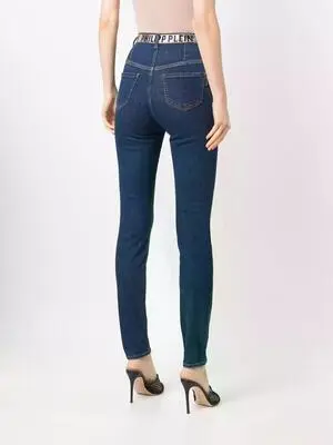 Philipp Plein Logo-embellished Skinny-leg Jeans