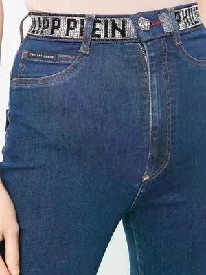 Philipp Plein Logo-embellished Skinny-leg Jeans