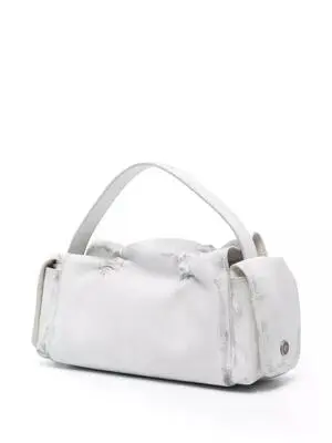 Acne Studios Multipocket Leather Tote Bag - White