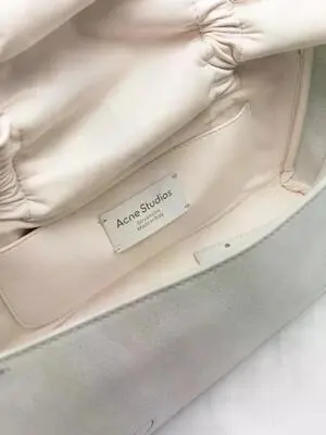 Acne Studios Multipocket Leather Tote Bag - White