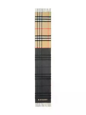 Burberry Contrast-check Cashmere Scarf