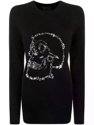 Philipp Plein Embellished Skull Jumper