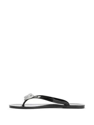 Mach & Mach Heart-charm Flip Flops