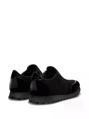 GIUSEPPE ZANOTTI Ilde Run Double-zip Low-top Sneakers - Black