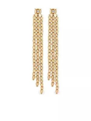 OFFICINA BERNARDI 18kt Yellow And Diamond Drop Earrings - Gold
