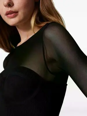 TWINSET Tulle Midi Dress