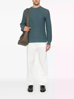 Canali Cotton Crew Neck Sweater
