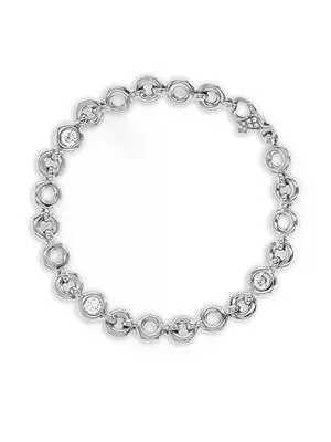 PRAGNELL 18kt White Gold Rockchain Diamond Bracelet - Silver
