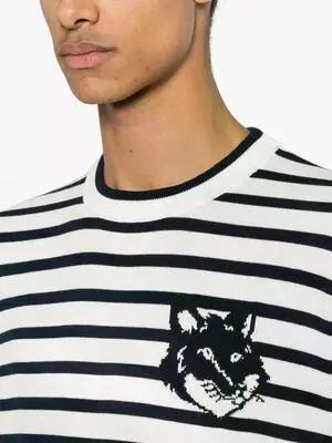Maison Kitsuné Fox-motif Cotton Jumper
