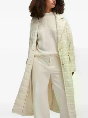 BOSS Bouclé-knit Coat