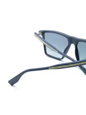 Karl Lagerfeld Logo-tape Rectangle-frame Sunglasses