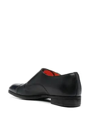 Santoni Double-buckle Leather Monk Shoes