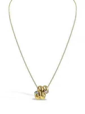 PRAGNELL 18kt Yellow Eclipse Diamond Rolo Chain Necklace
