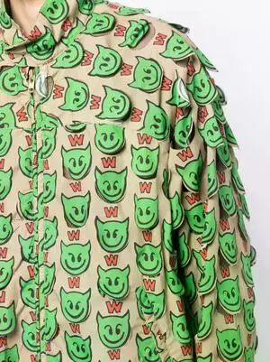 WALTER VAN BEIRENDONCK Motif-print Zip-up Jacket