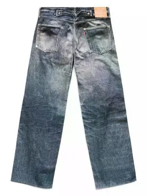 Junya Watanabe Trompe L'oeil-print Jeans