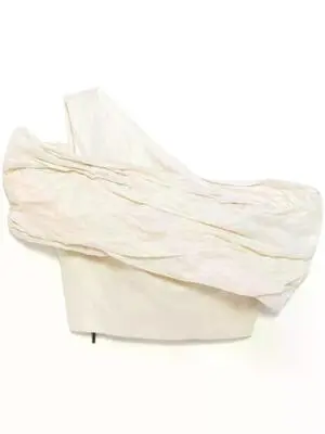 Maticevski Off-shoulder Corset Top - Neutrals