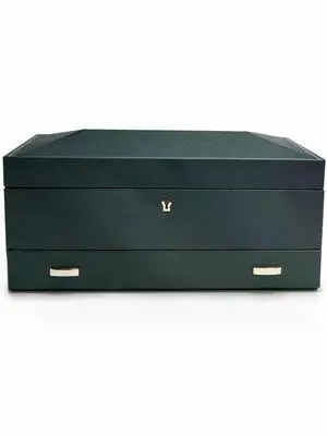 Wolf 10 Piece Watch Box - Green